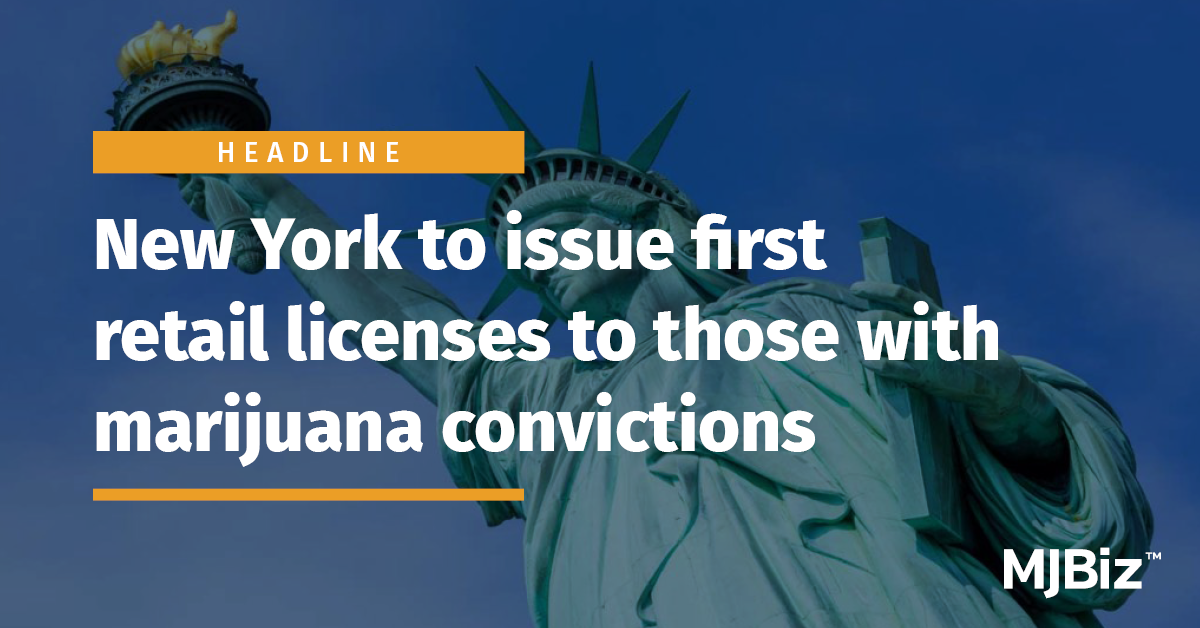 New York to issue first retail licenses to those with marijuana convictions