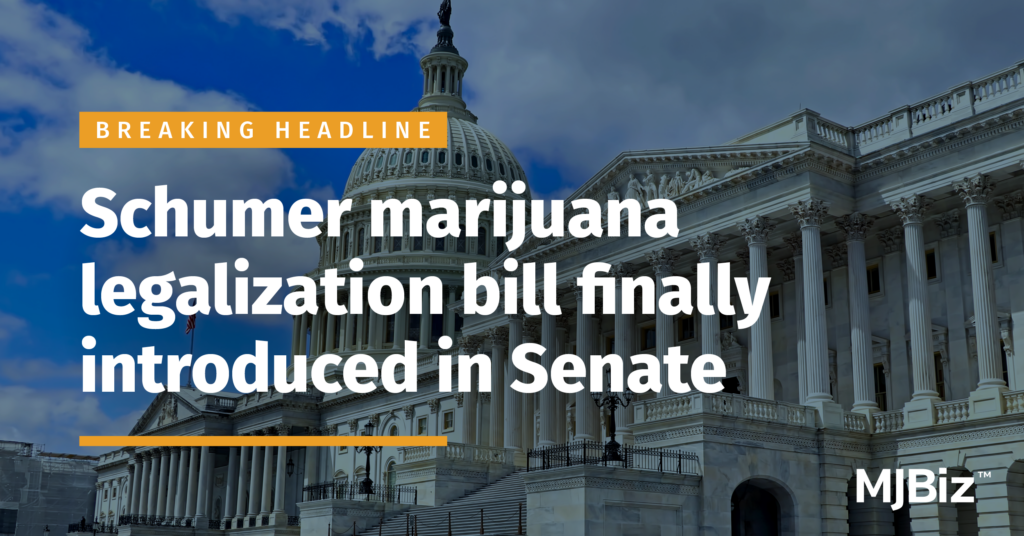 Schumer marijuana legalization bill finally introduced in Senate