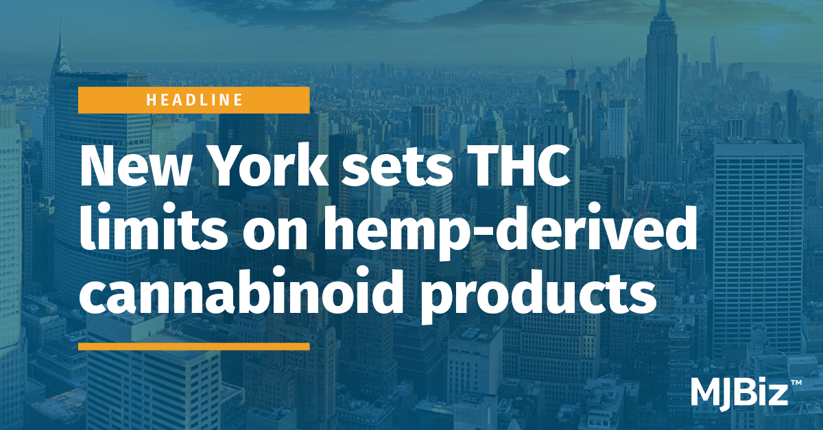 New York sets THC limits on hemp-derived cannabinoid products